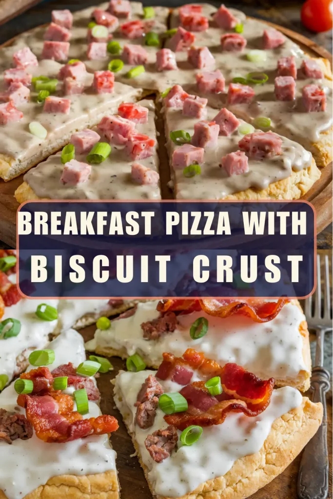Breakfast Pizza With Biscuit Crust