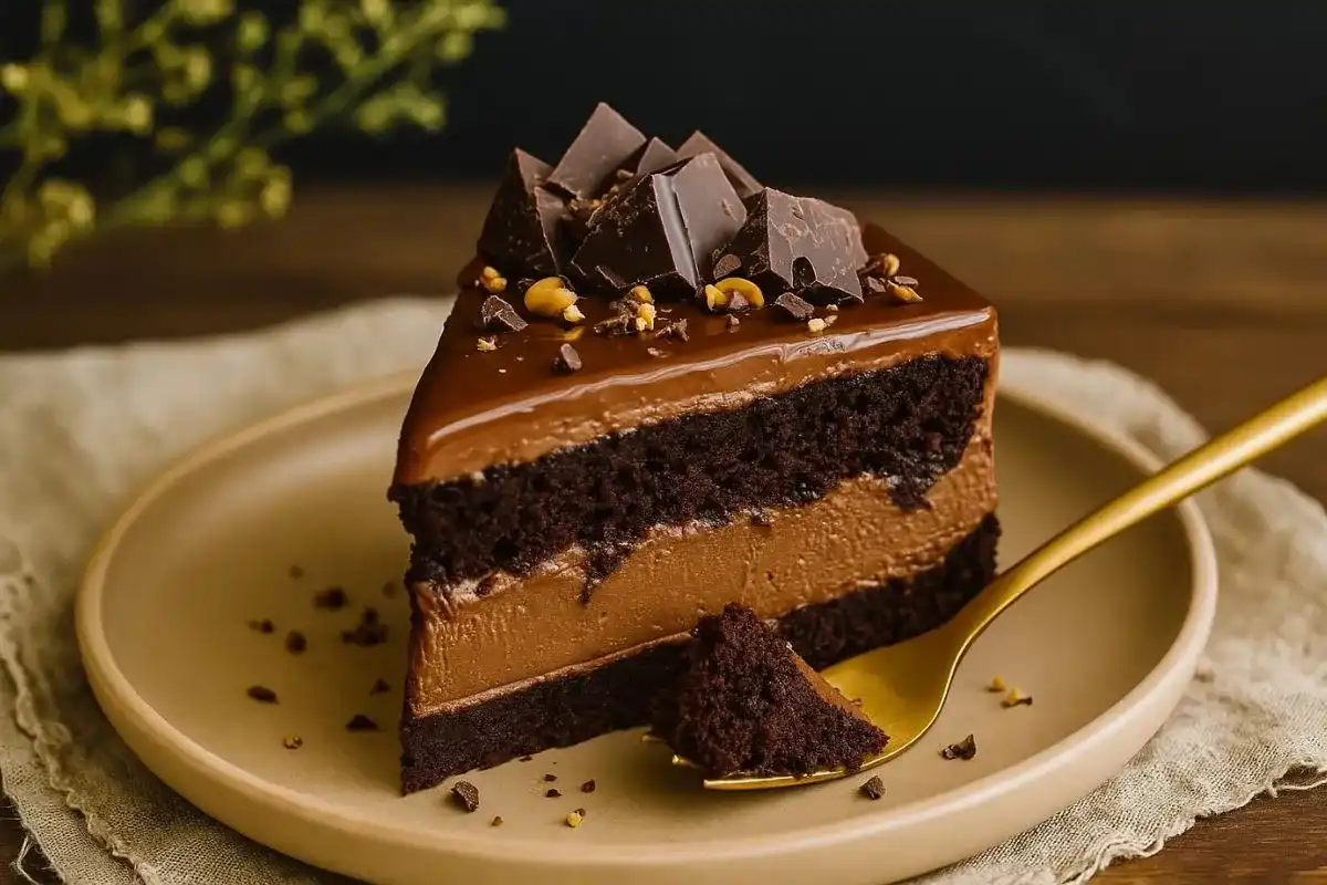 Dark Chocolate Mousse Cake from Scratch - Cooker Diary
