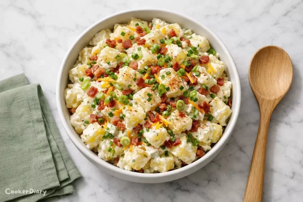 Loaded Potato Salad Recipe - Cooker Diary